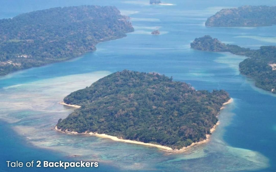 Aerial view of Andaman | Tale of 2 Backpackers